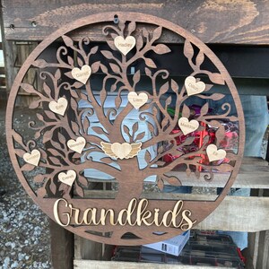 Grandkids Sign, Family Sign - Etsy