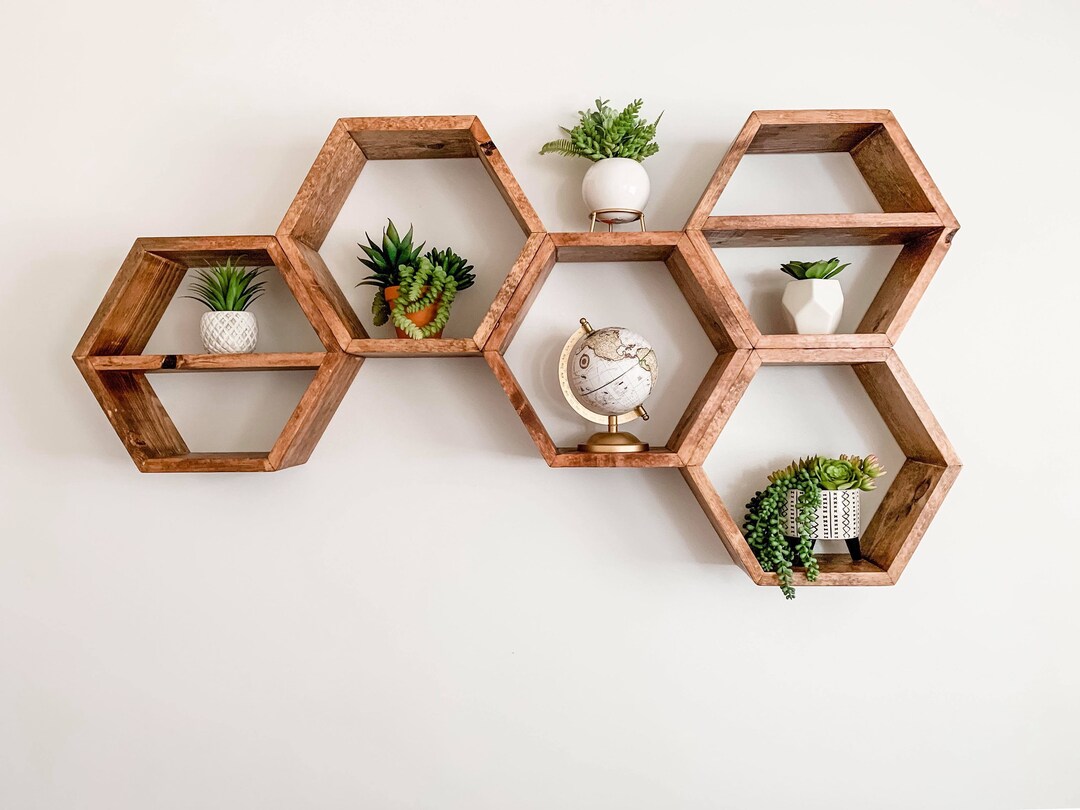 Hexagon Shelves, Honeycomb Shelves, Hexagon Display, Floating Shelf ...