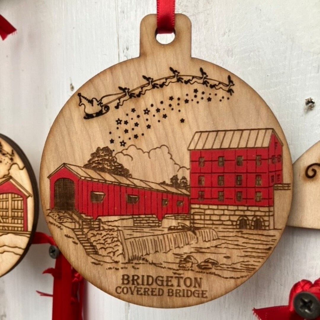 Bridgeton Covered Bridge Christmas Ornament - Etsy