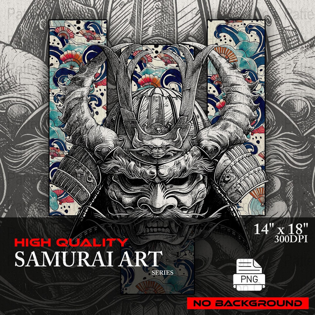 Samurai Warrior Art Print, Japanese Decor, Digital Download, Asian Wall ...