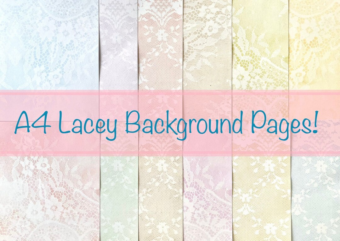 A4 Letter Sized Lacey Background Pages - Etsy Australia