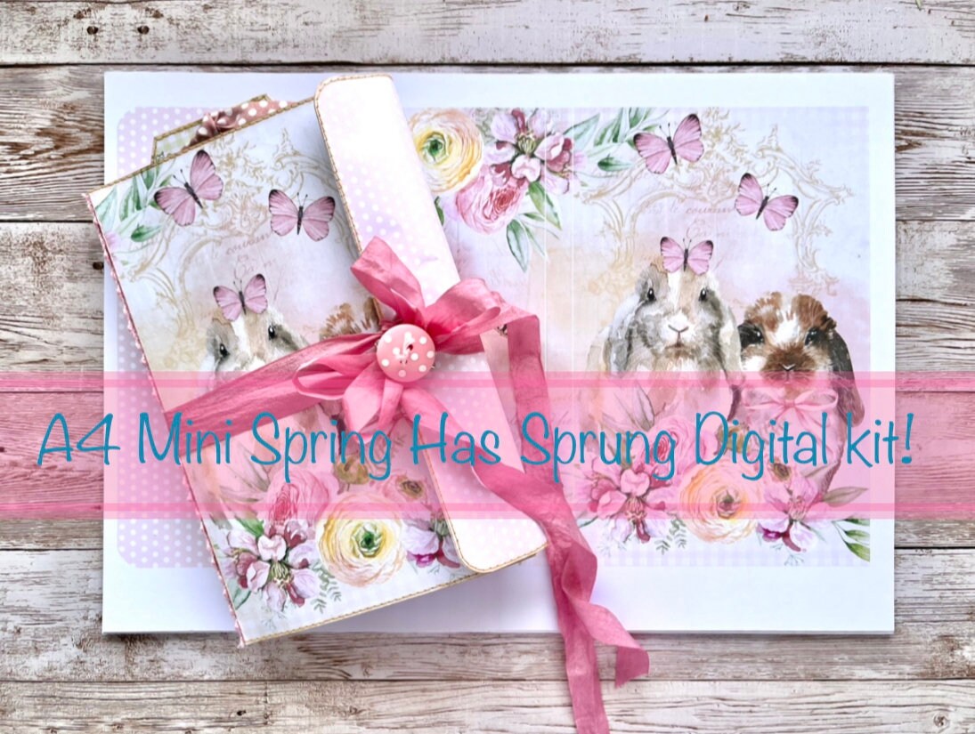 A4 Mini Spring Has Sprung DIGITAL Journal Kit - Etsy UK