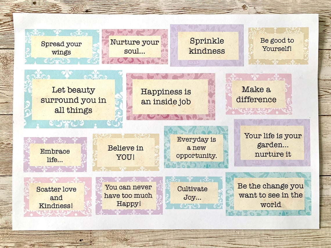 Sweet Sentiments Digital Sheets - Etsy Canada