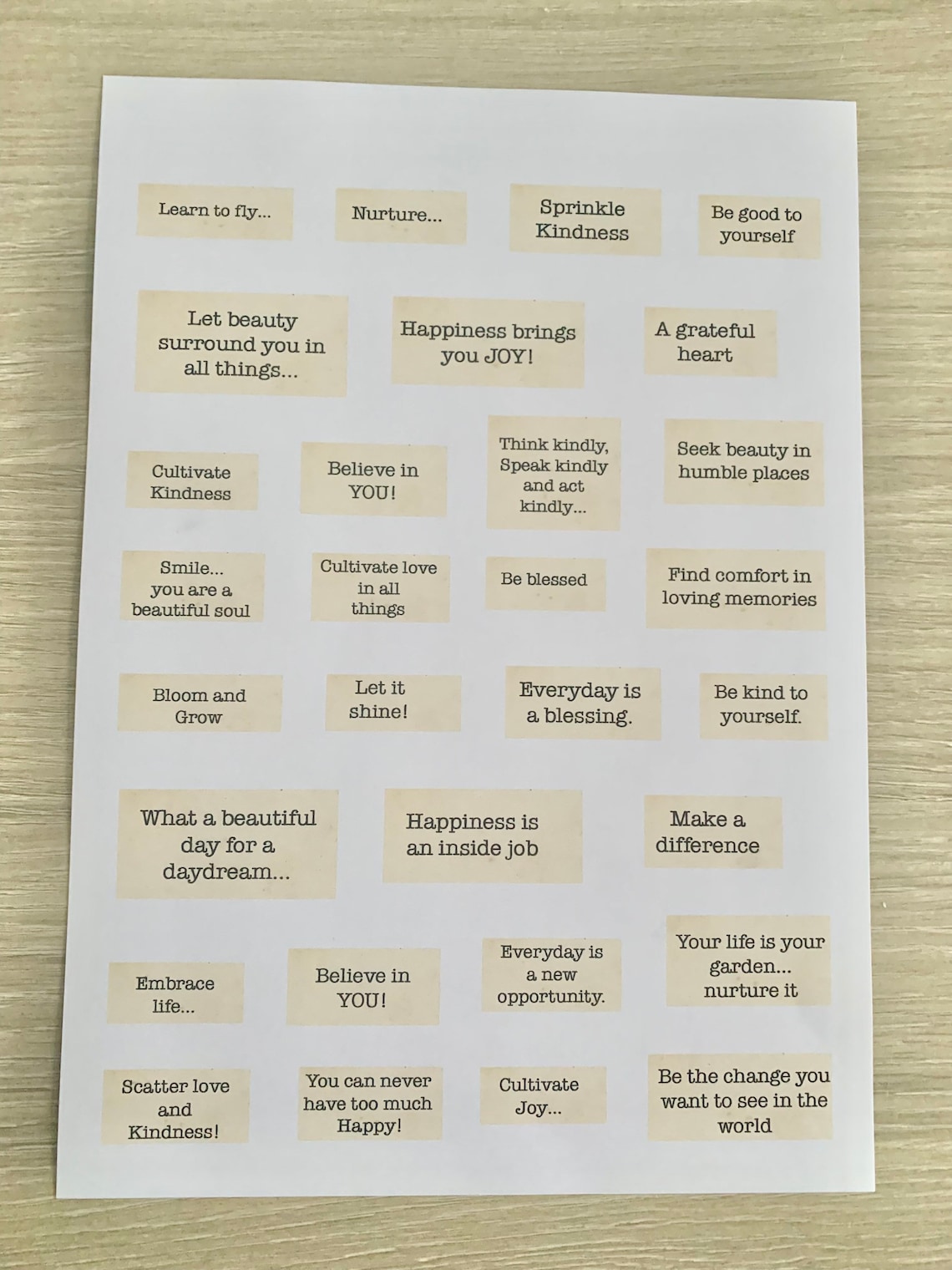 Sweet Sentiments Digital Sheets - Etsy Canada