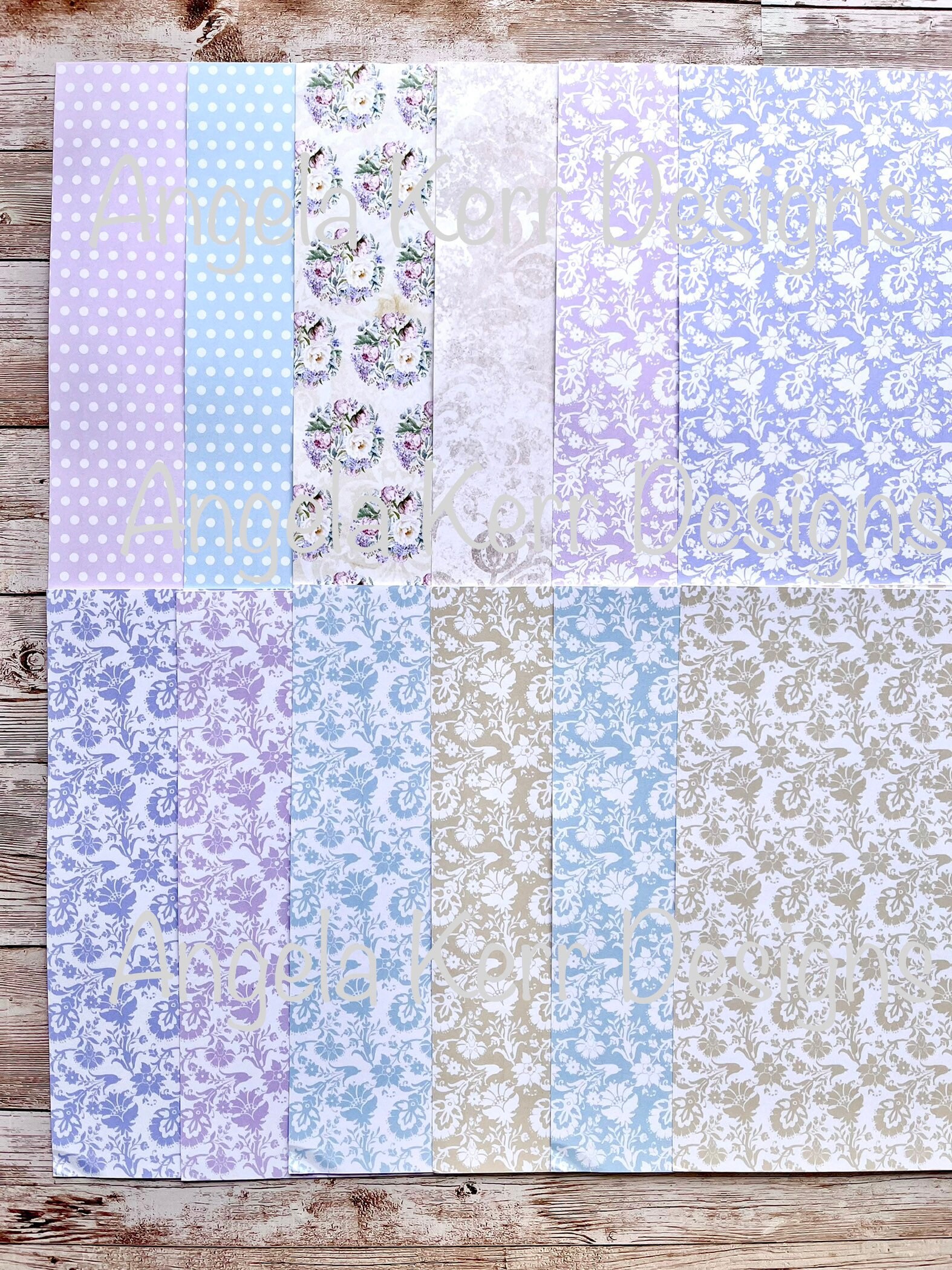 DIGITAL KIT - US Letter - Lilac Lovelies Journal Pages — Angela Kerr ...