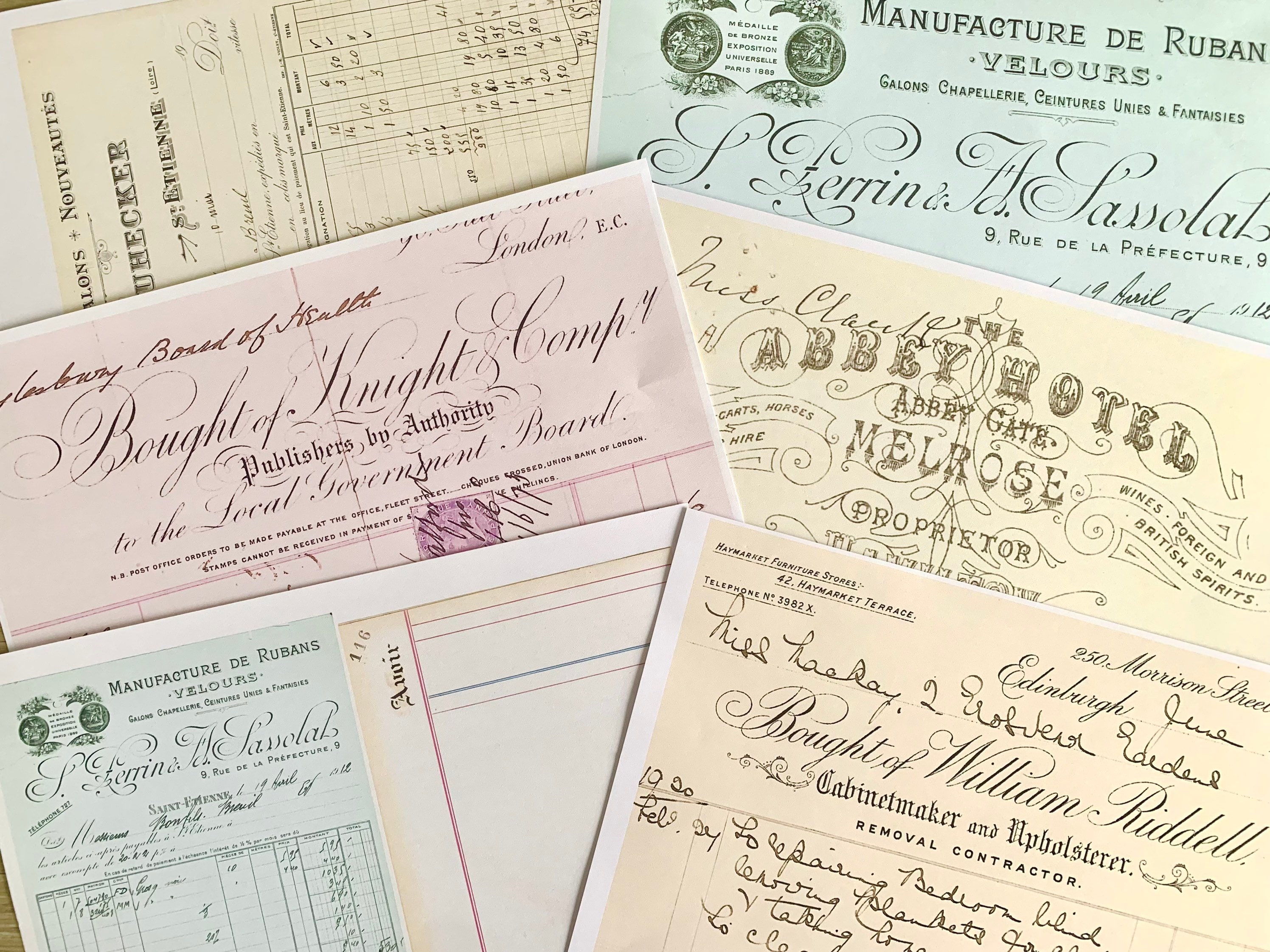 Vintage Invoices & Ephemera Digital Collection | Etsy UK