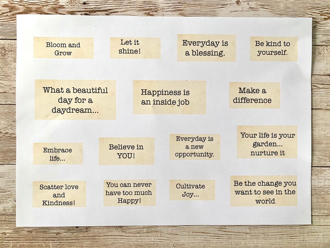 Sweet Sentiments Digital Sheets - Etsy Canada