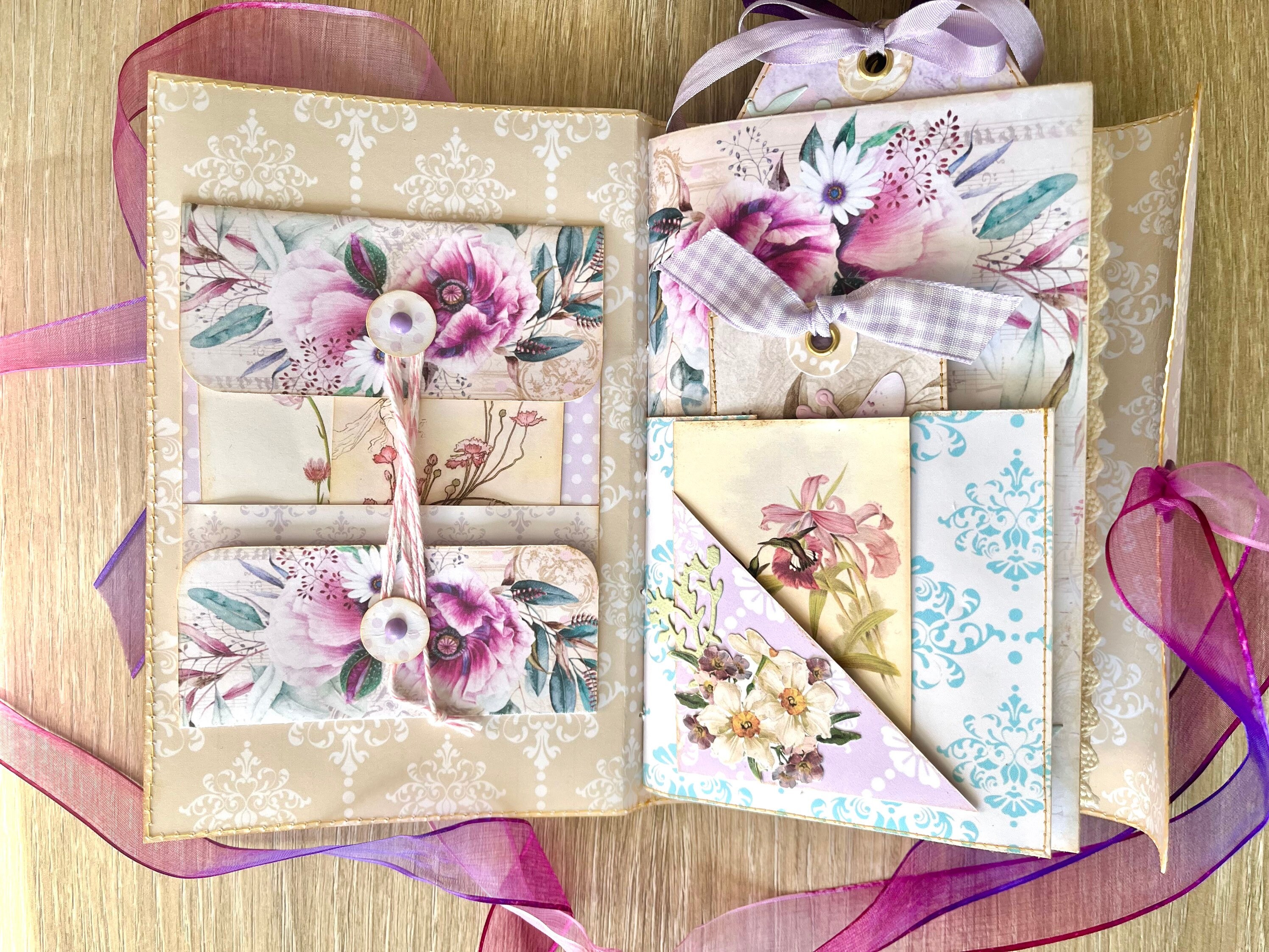 DIGITAL KIT - MINI JOURNAL - US Letter Purple Passion — Angela Kerr Designs