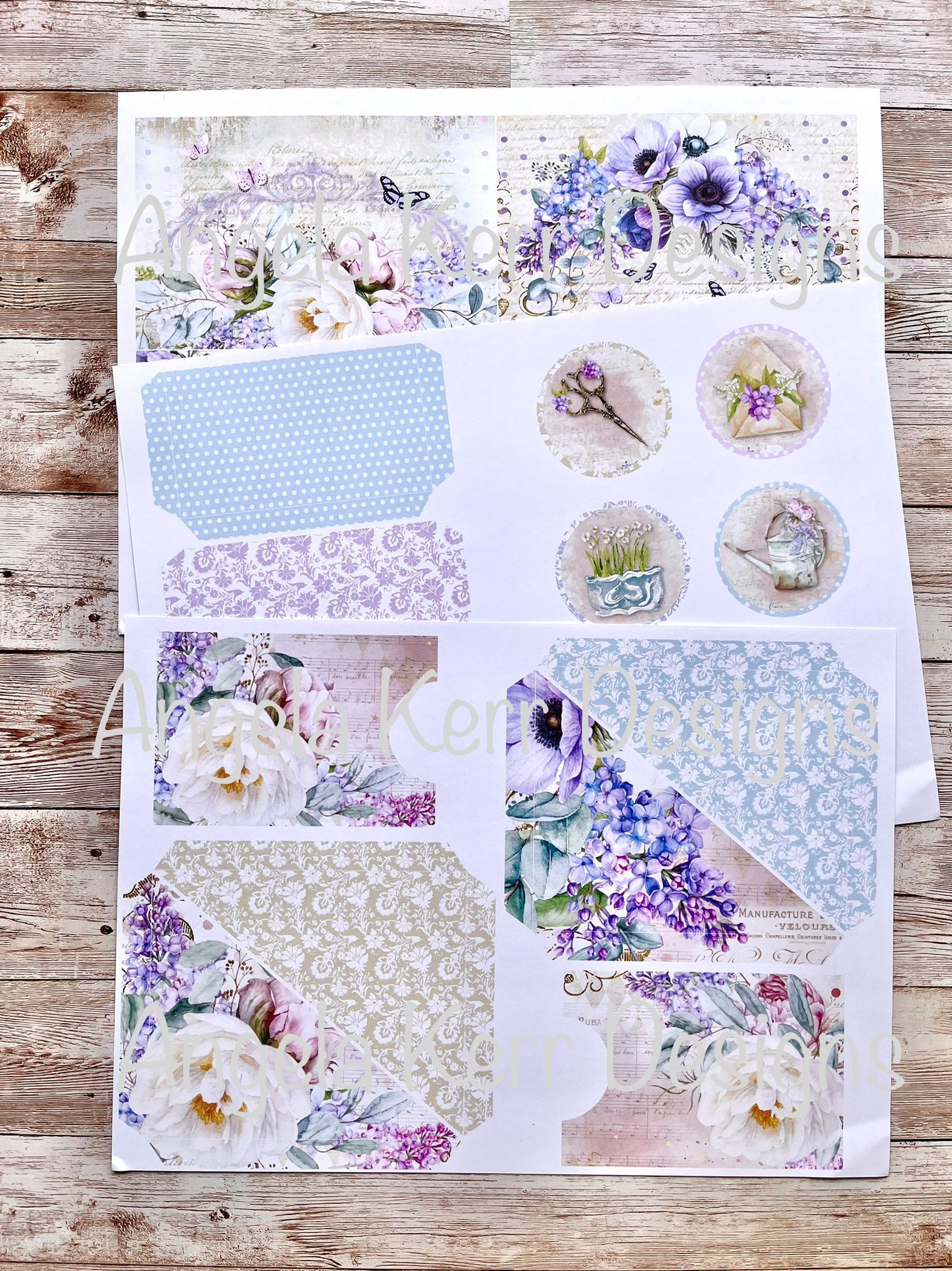 DIGITAL KIT - Lilac Lovelies Add-on — Angela Kerr Designs