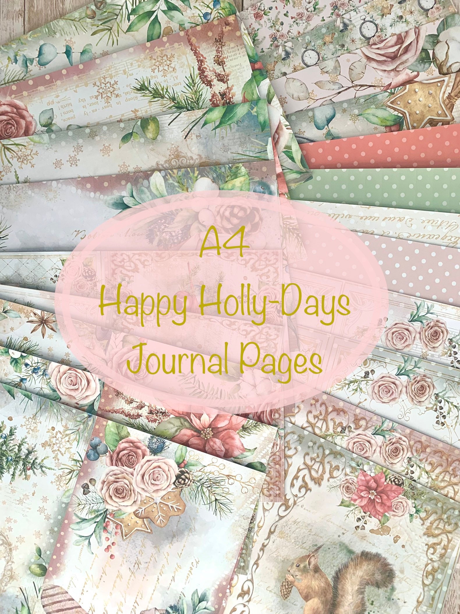 DIGITAL FILE - US LETTER & A4 SIZE - NEW FLORAL FOLLY TRAVELLERS ...