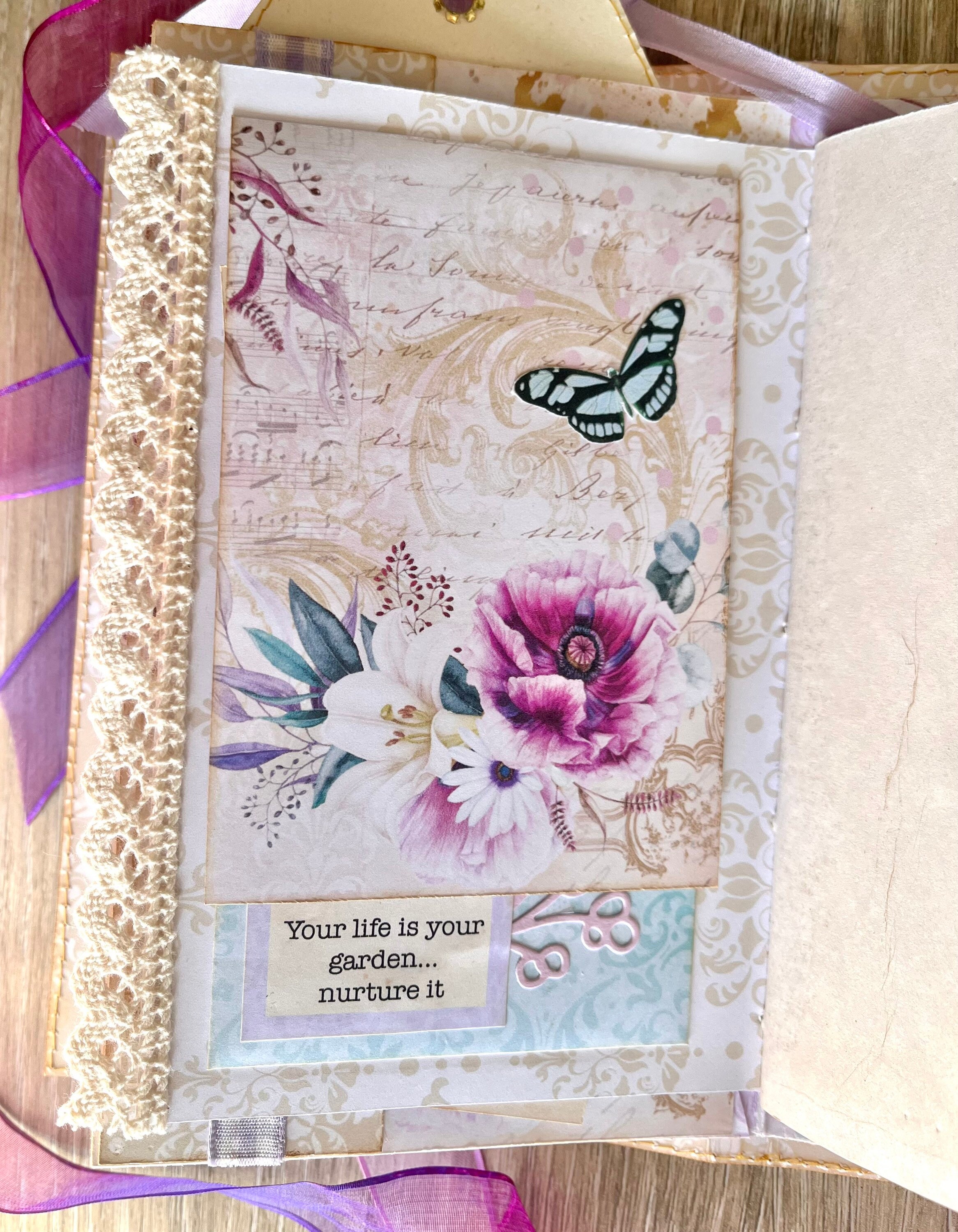 DIGITAL KIT - MINI JOURNAL - US Letter Purple Passion — Angela Kerr Designs