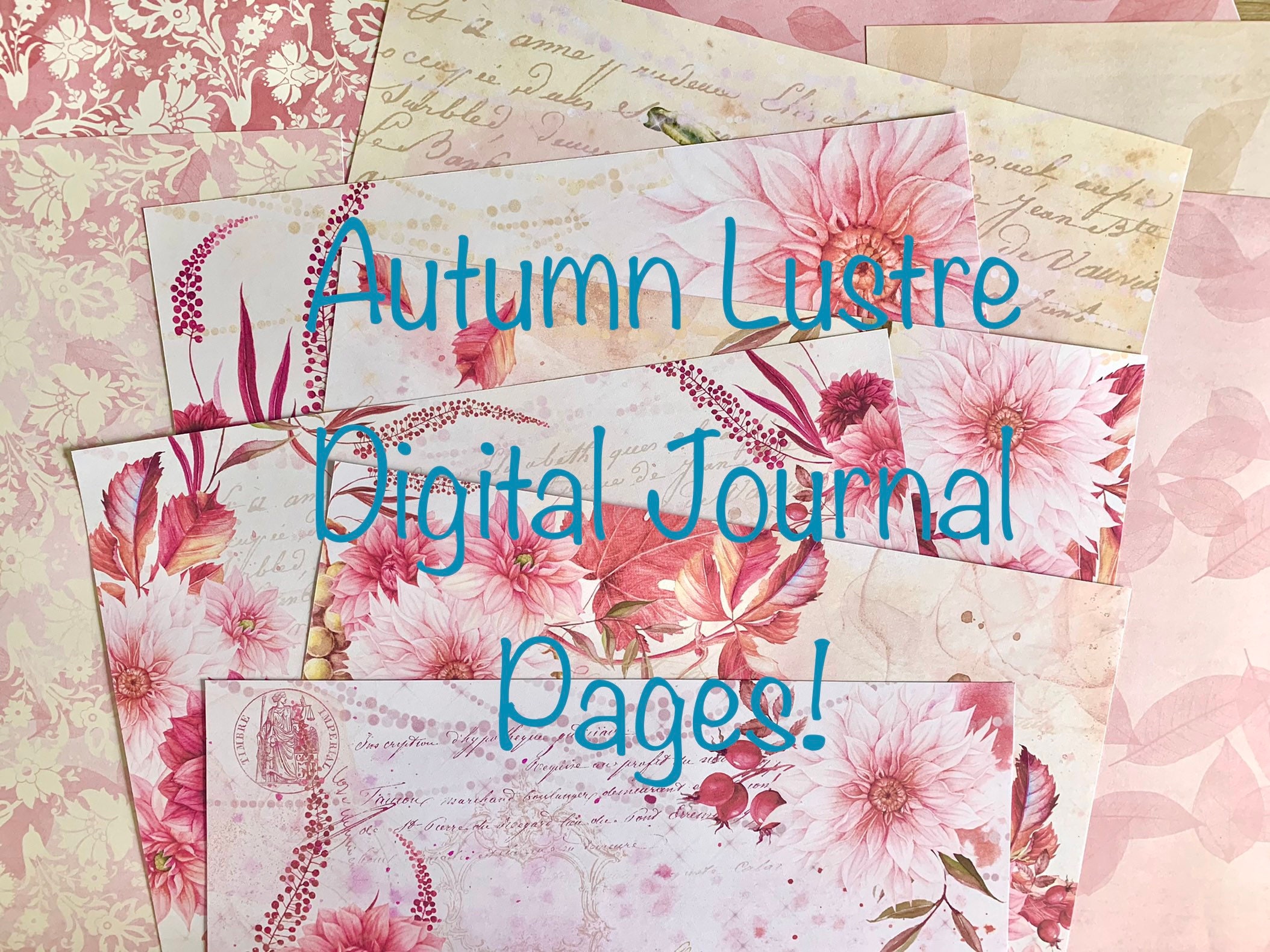 Autumn Lustre Digital Journal Pages - Etsy UK