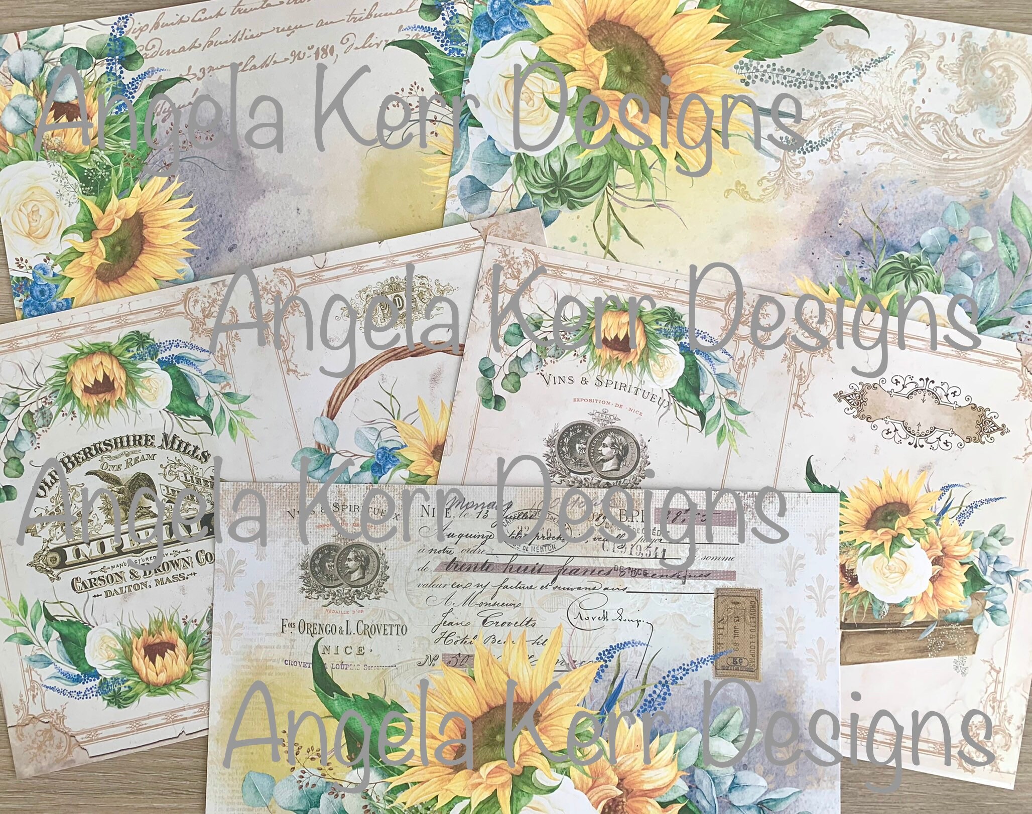 DIGITAL FILE - US LETTER & A4 SIZE - NEW FLORAL FOLLY TRAVELLERS ...