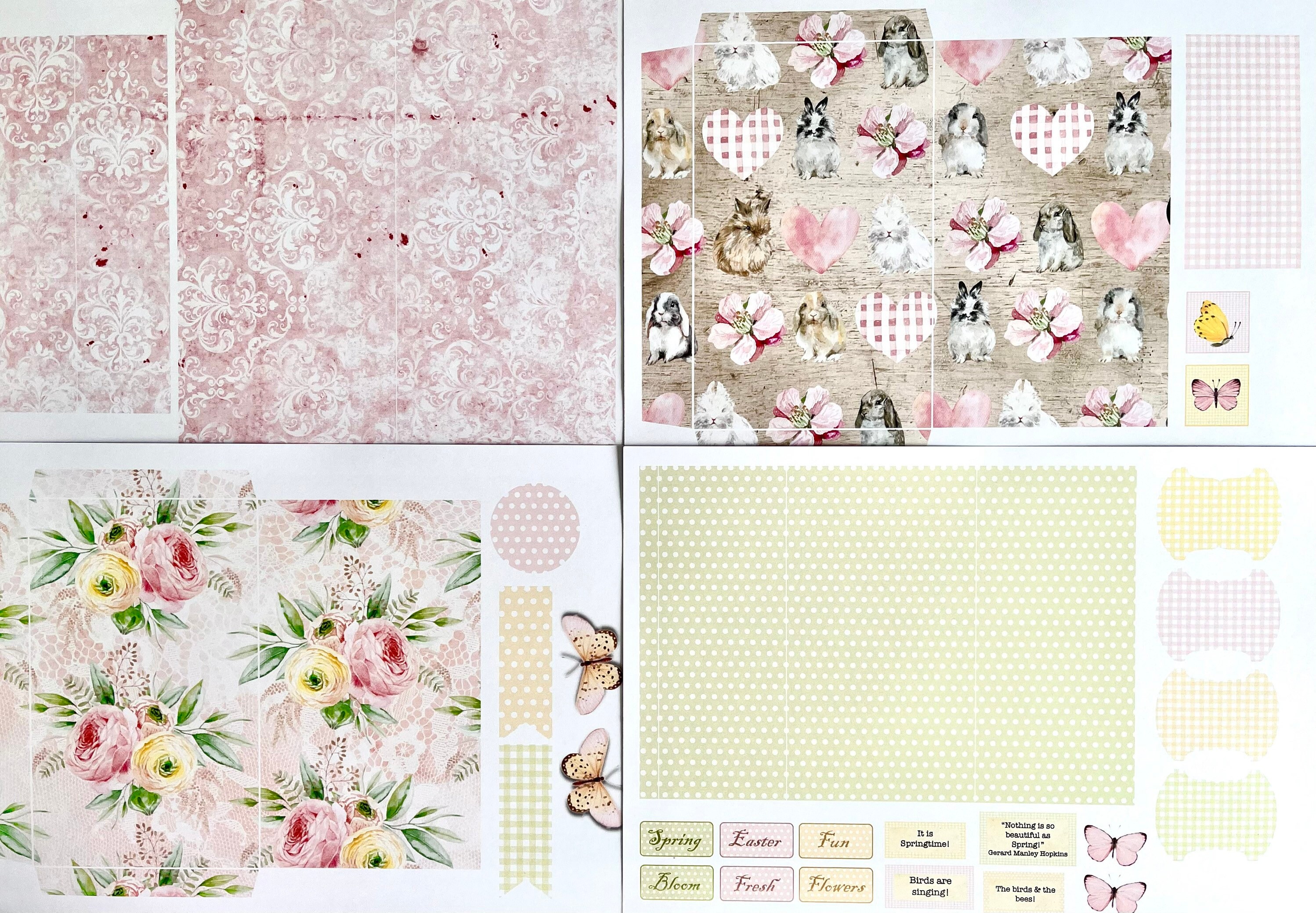 A4 Mini Spring Has Sprung DIGITAL Journal Kit - Etsy UK