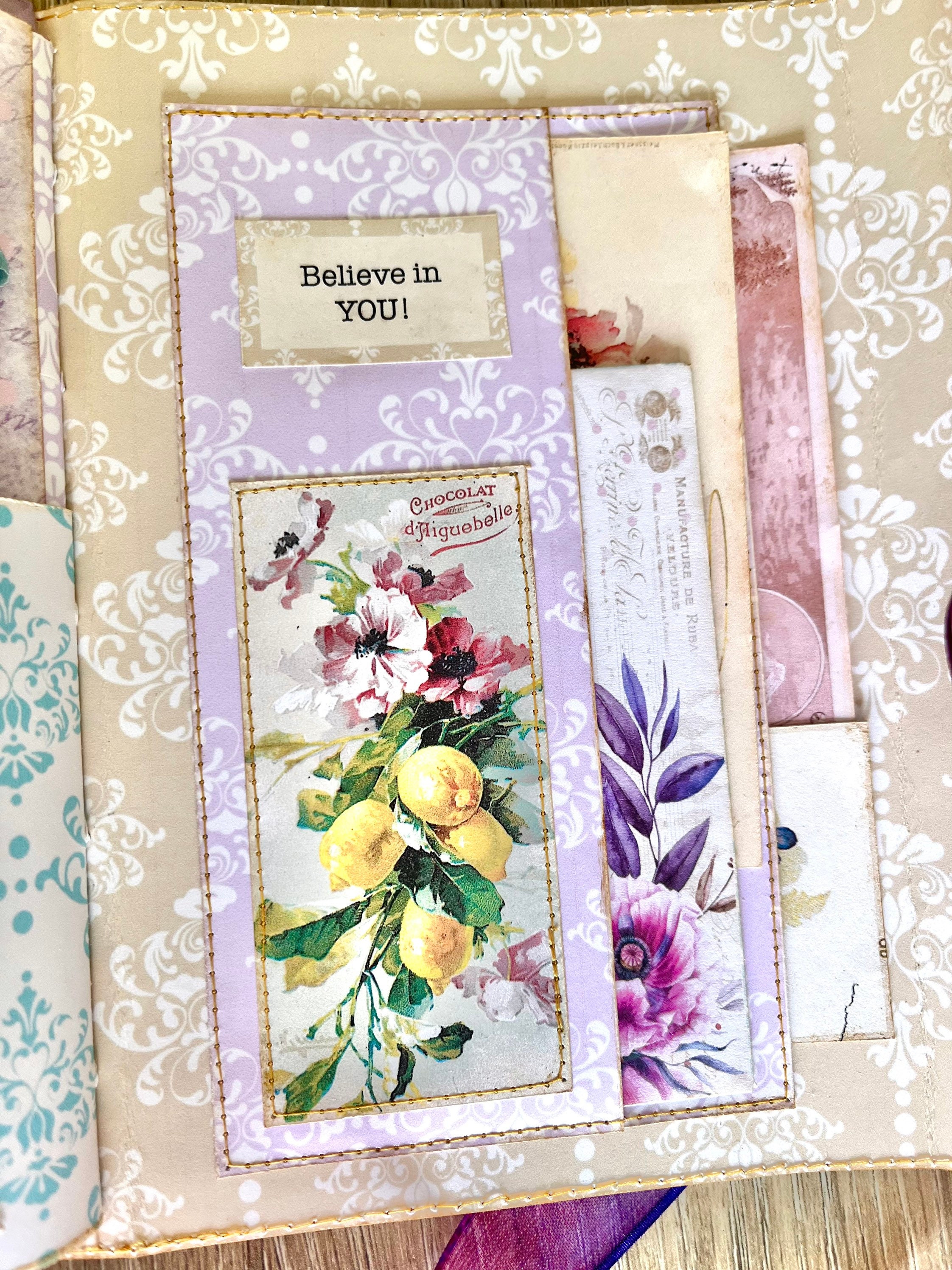DIGITAL KIT - MINI JOURNAL - US Letter Purple Passion — Angela Kerr Designs