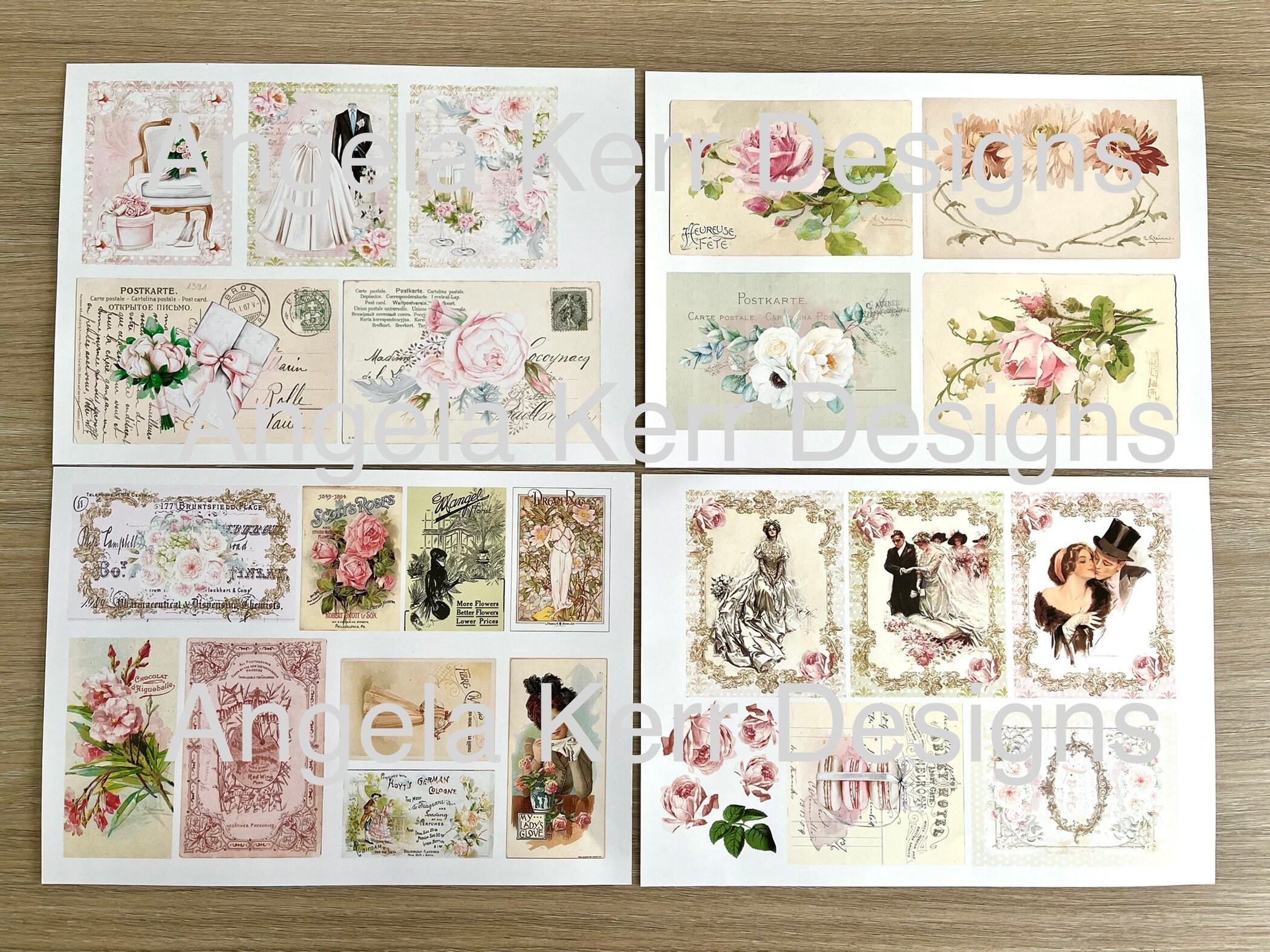 DIGITAL KIT - Vintage Invoices & Ephemera — Angela Kerr Designs