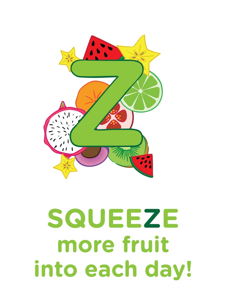 Fruit Alphabet Card Set, Nursery Decor, Nursery Wall Cards, ABC Letters ...