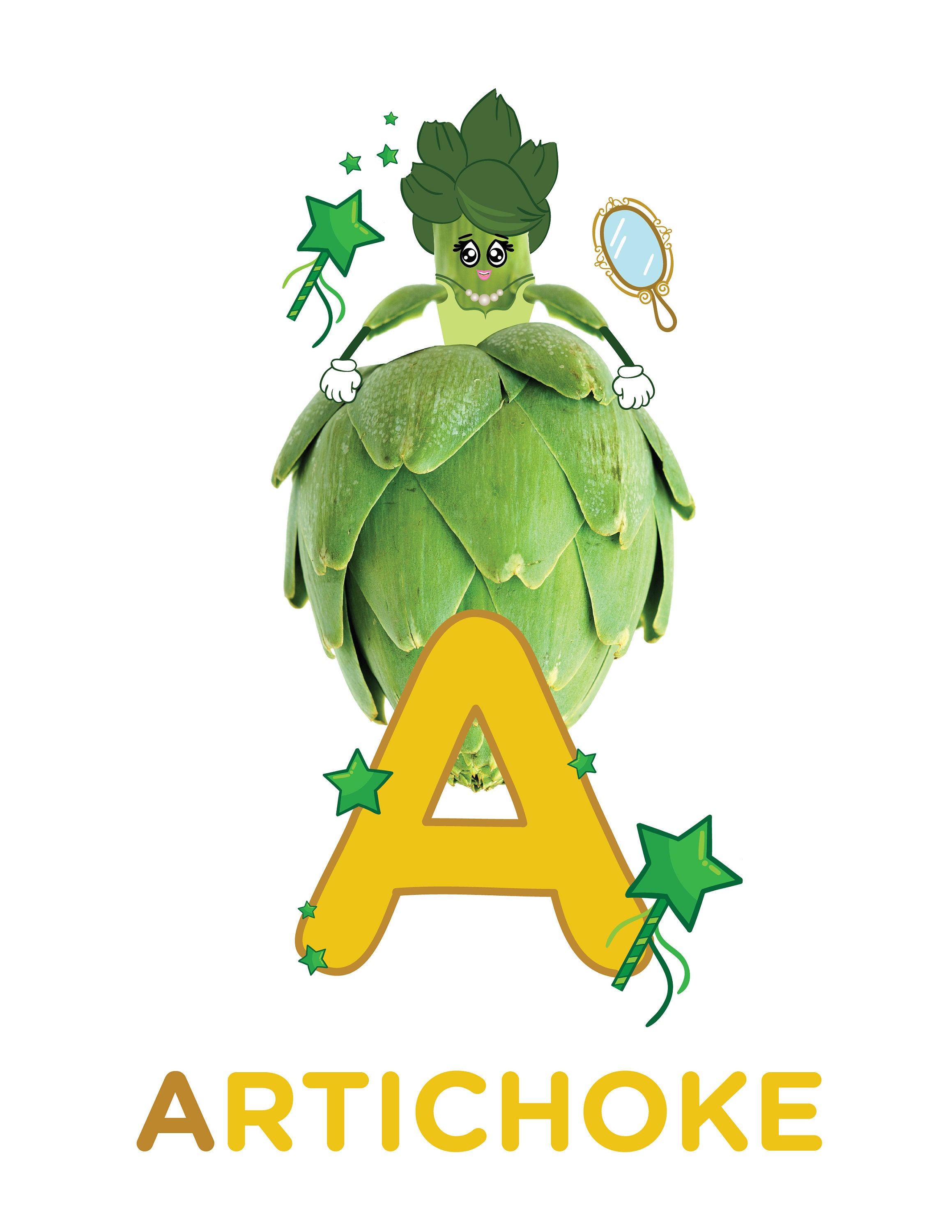 Vegetable Alphabet Card Set, Nursery Decor, Nursery Wall Cards, ABC ...