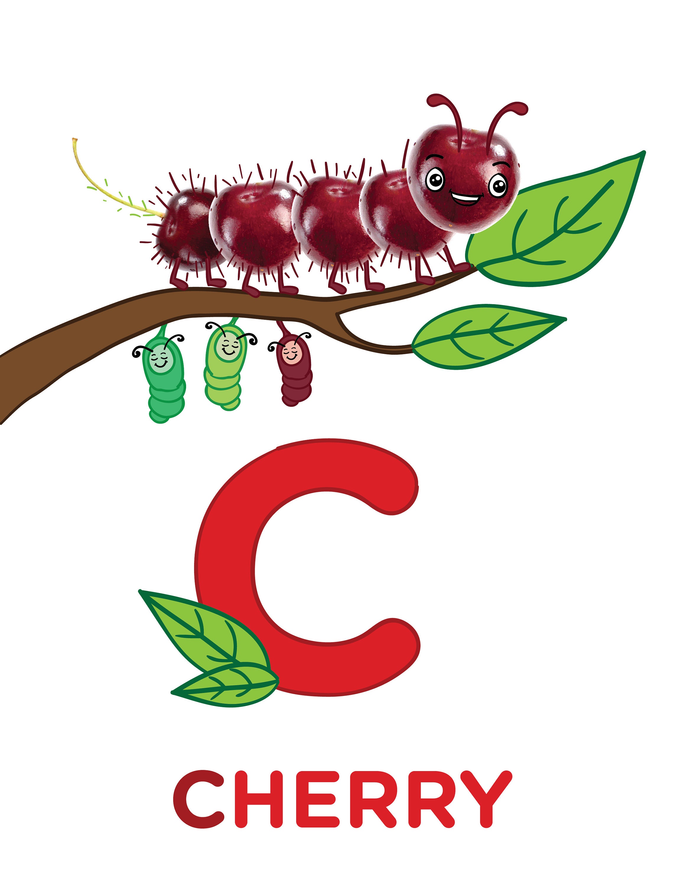 Fruit Alphabet Card Set, Nursery Decor, Nursery Wall Cards, ABC Letters ...