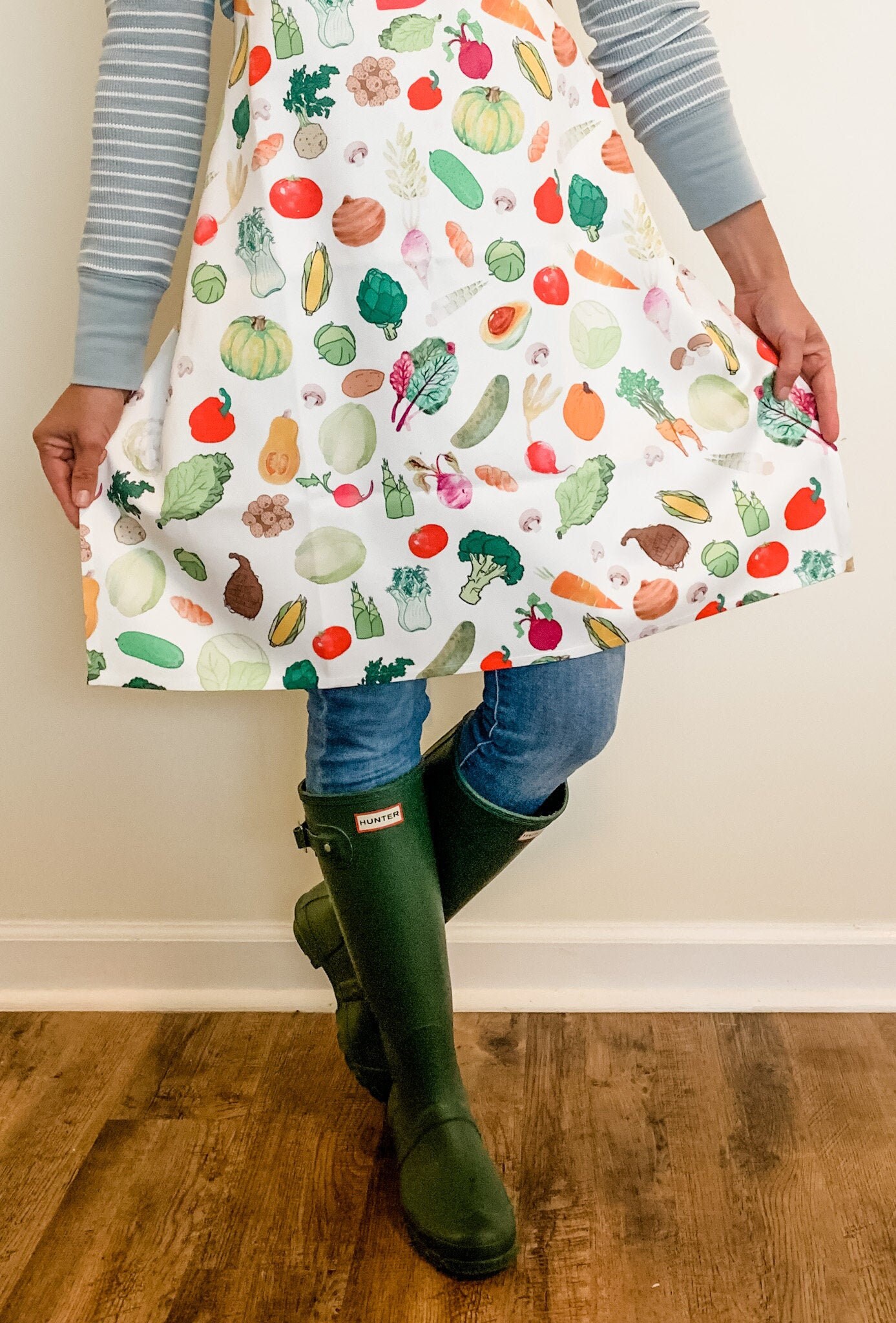 Vegetable Apron, Farmers Market Apron, Full Apron, Gifts for ...