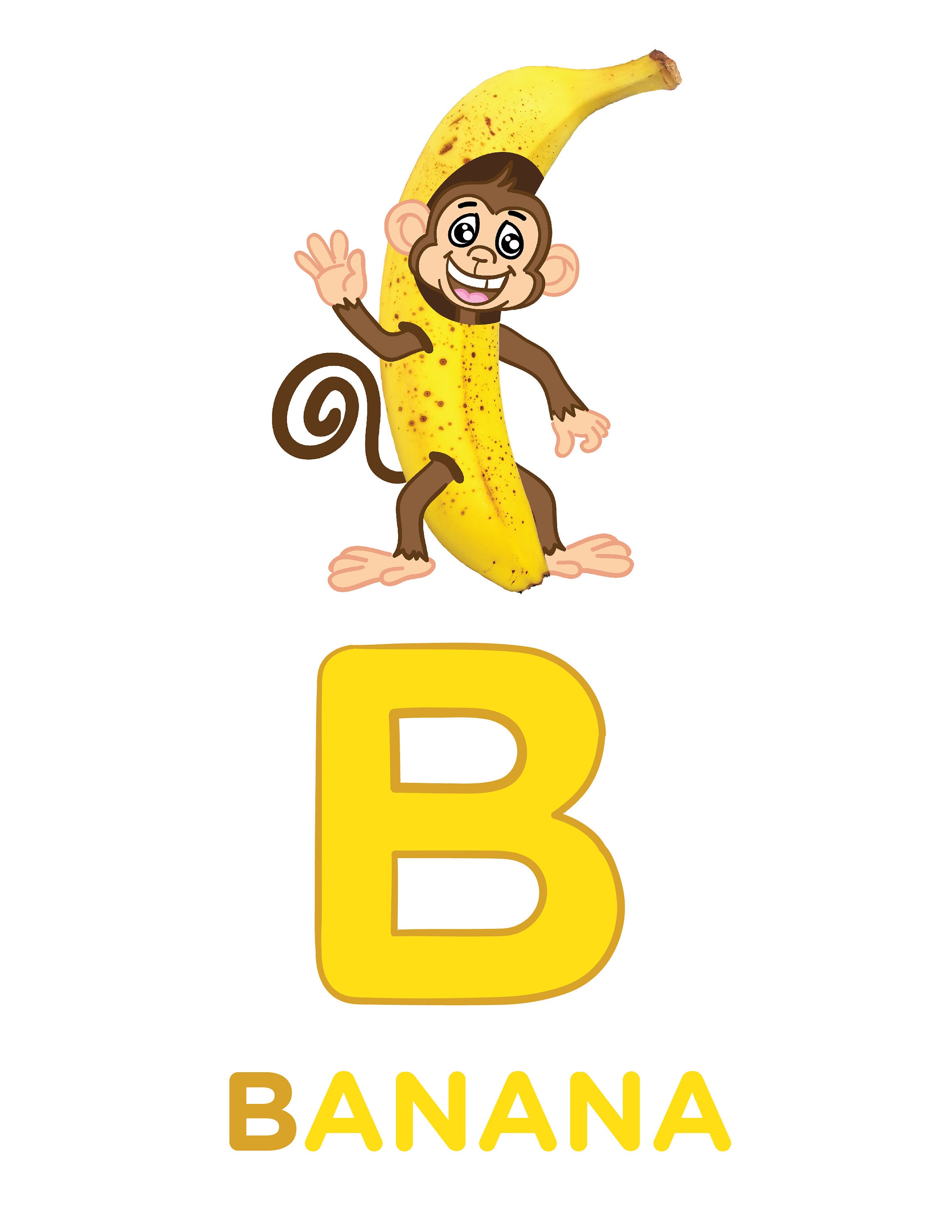 Fruit Alphabet Card Set, Nursery Decor, Nursery Wall Cards, ABC Letters ...