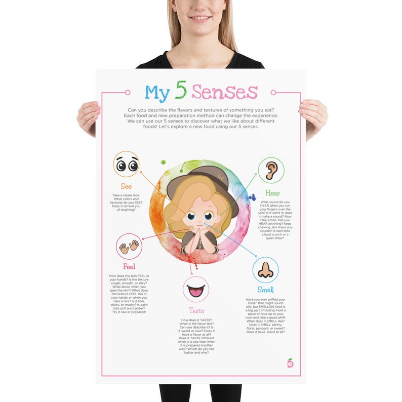 Five Senses Poster Learning & School Montessori Hands on - Etsy