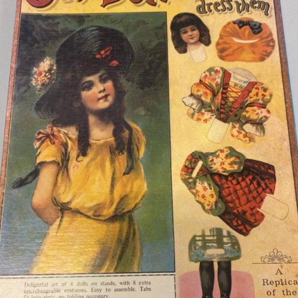 Antique Paper Doll - Etsy