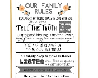 Family Values Sign - Etsy