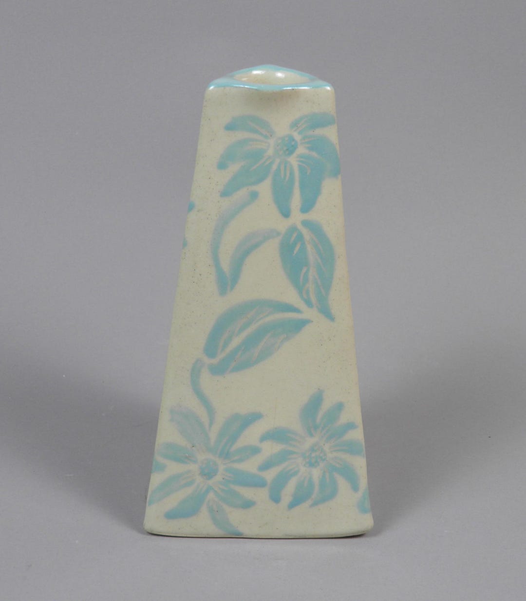 Triangular Flower Vase With Surface Decoration - Etsy