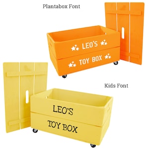 Personalised Wooden Toy Box - Etsy