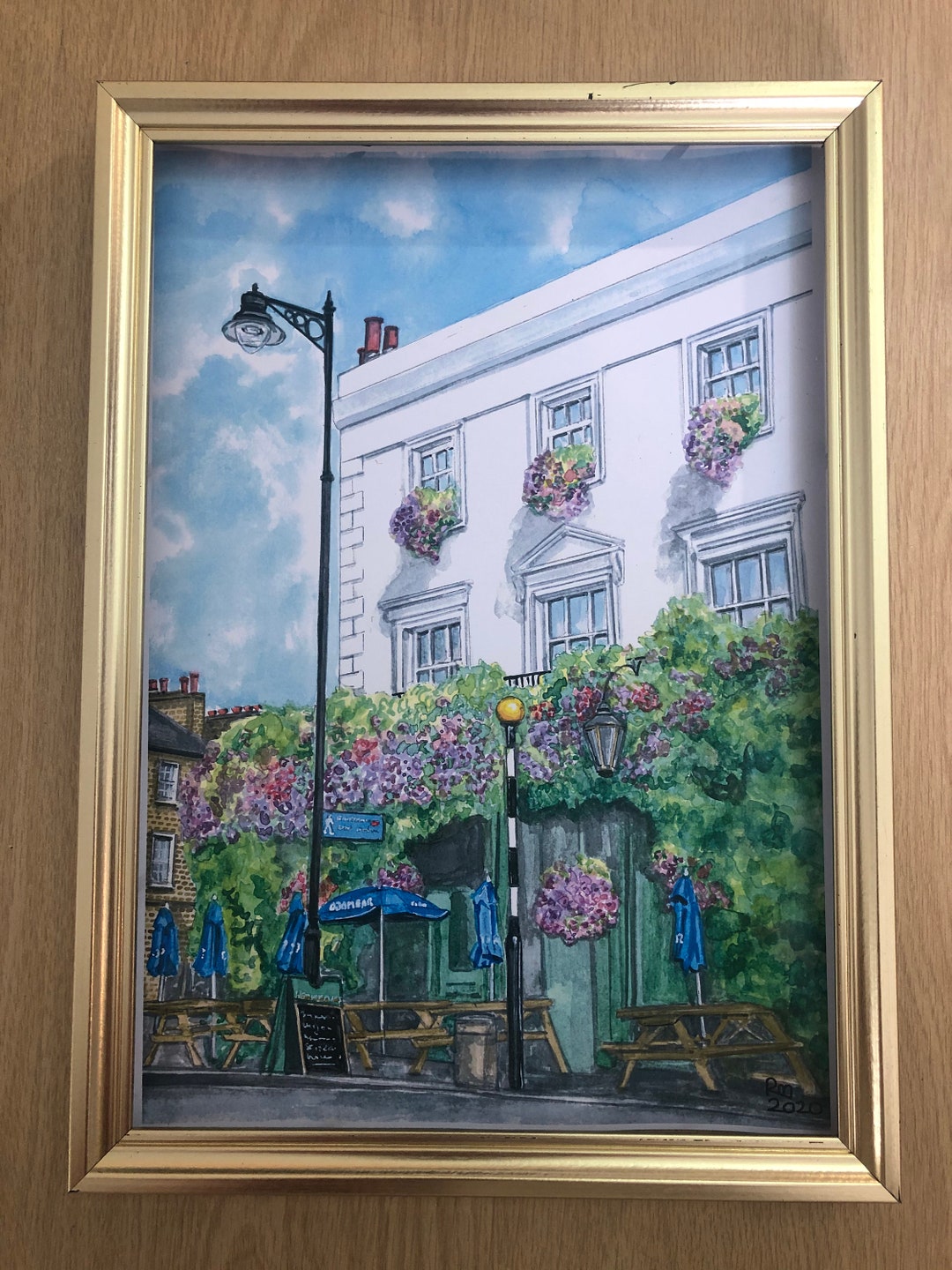 HEMINGFORD ARMS PUB Islington Painted in Watercolour Series by Ruth ...