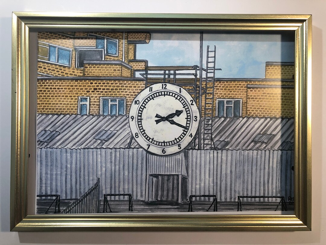 ARSENAL CLOCK END Highbury Islington Painted in - Etsy