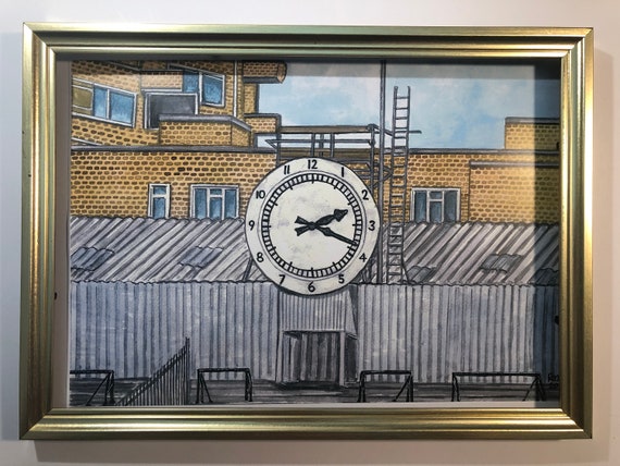 ARSENAL CLOCK END Highbury Islington Painted in | Etsy