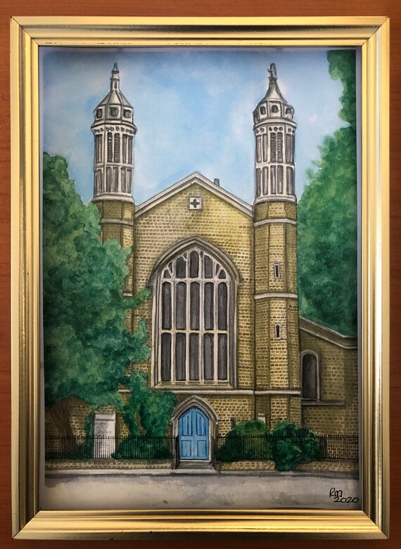 HOLY TRINITY CHURCH Cloudsley Square N1 Islington Painted | Etsy