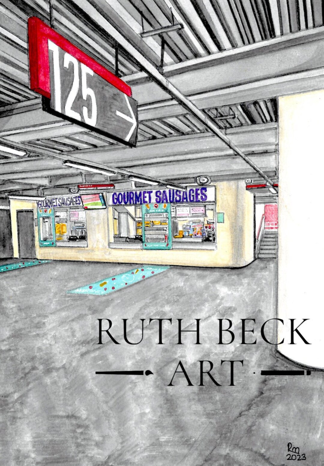 Block Entrance 125 Arsenal Emirates Stadium Islington Painted in ...