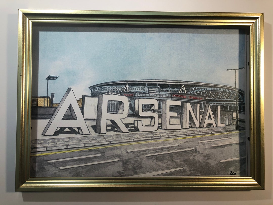 ARSENAL LETTERS Islington Painted in Watercolour Series by - Etsy Denmark