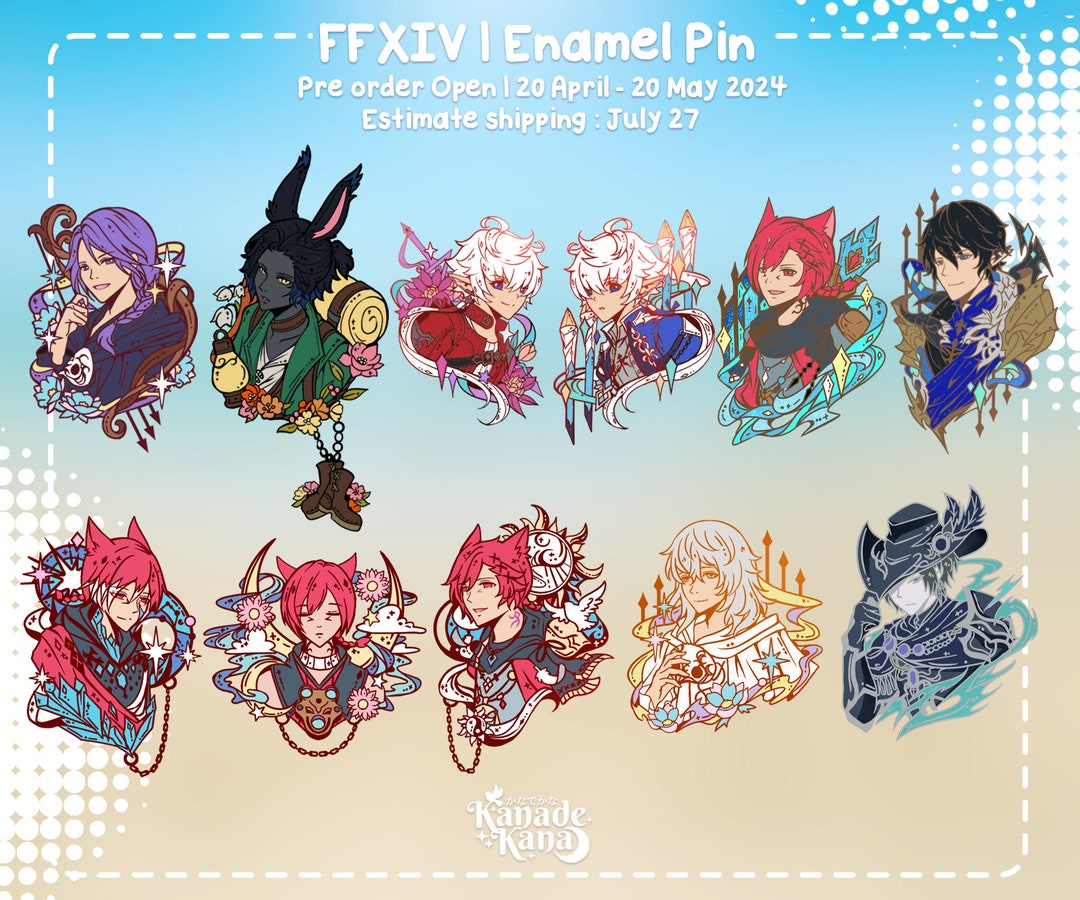 FFXIV Enamel Pin Collection - Etsy