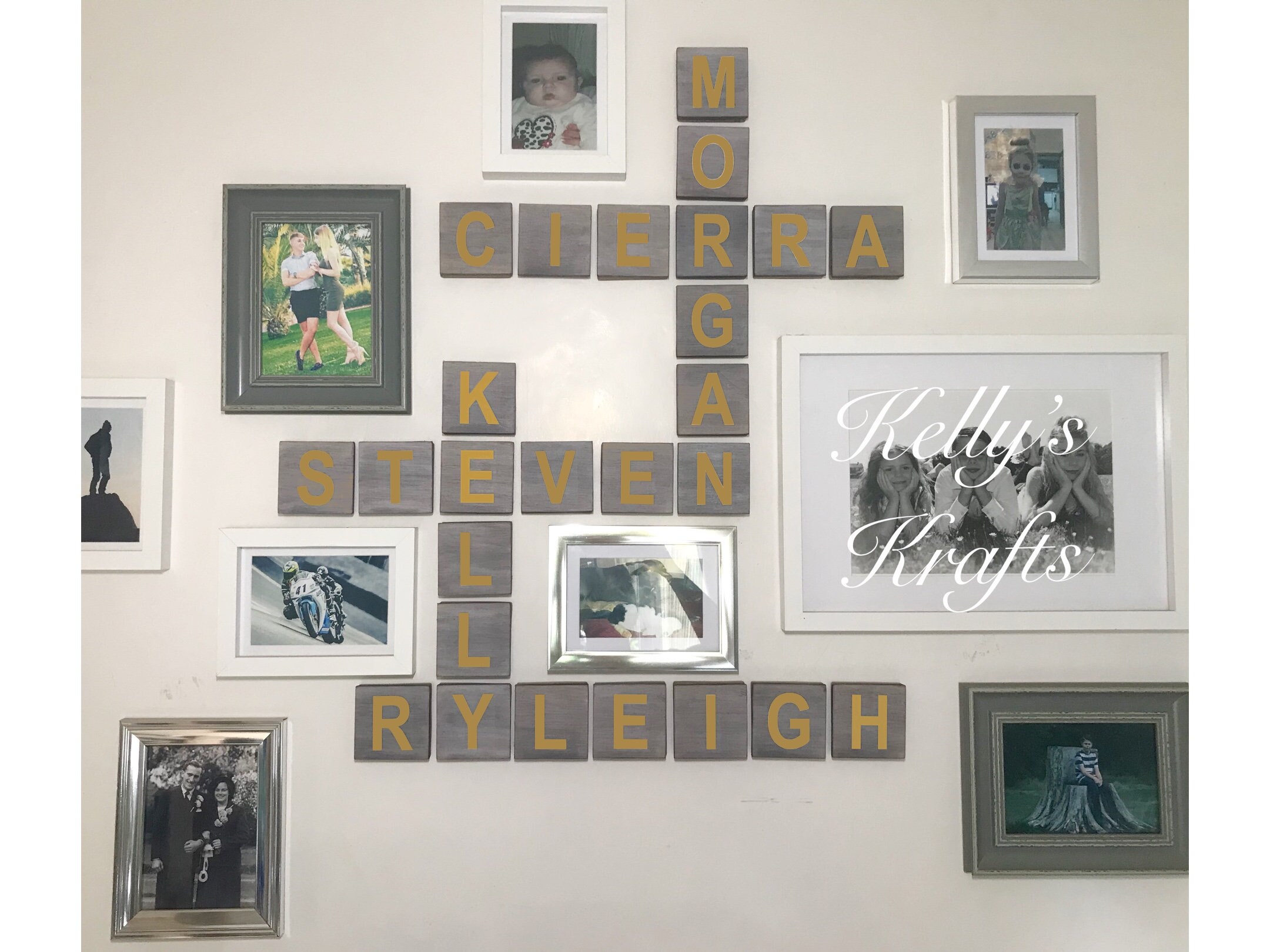 Personalised Large Scrabble Wall Art Tiles Wooden Letters Name - Etsy UK