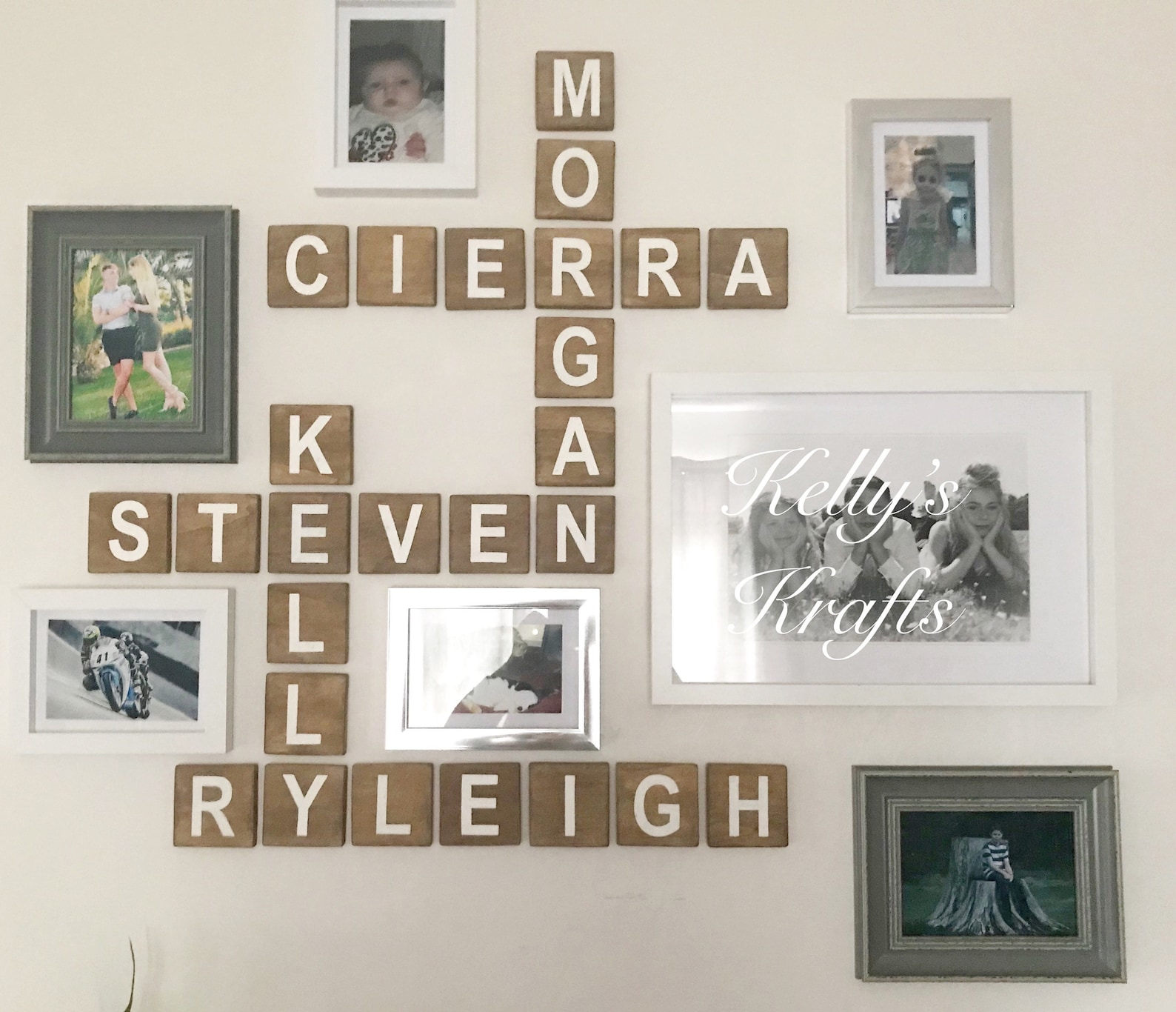 Personalised Large Scrabble Wall Art Tiles Wooden Letters Name - Etsy UK