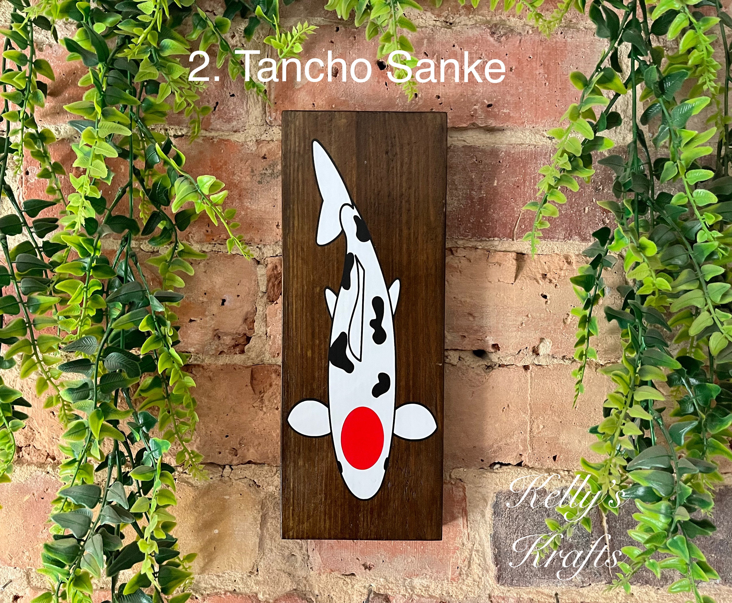 Wooden Koi Carp Plaque Picture Sign Home Garden Pond Reclaimed - Etsy UK