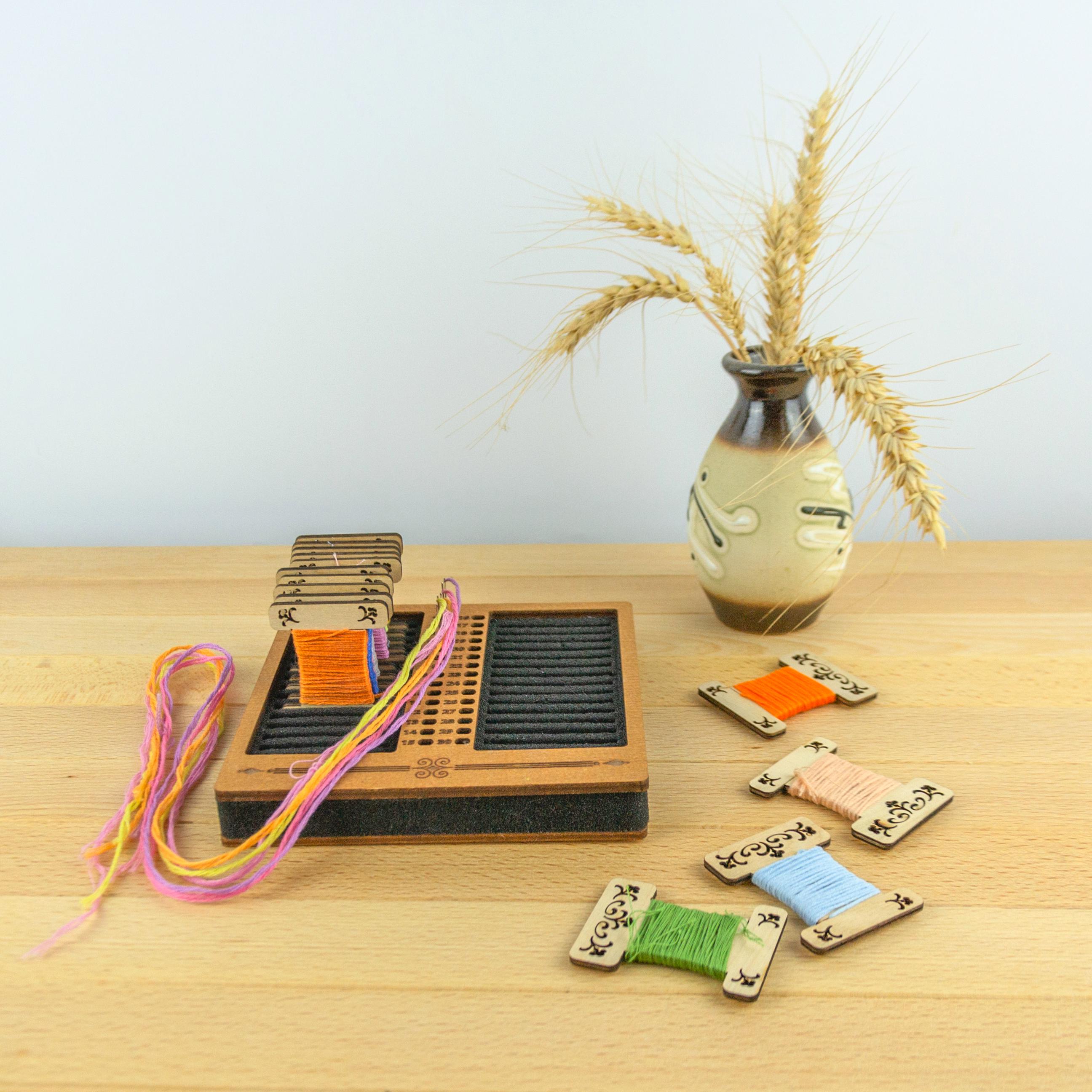 Decorative Needle Minder and Floss Organizer, Thread Storage for Cross ...