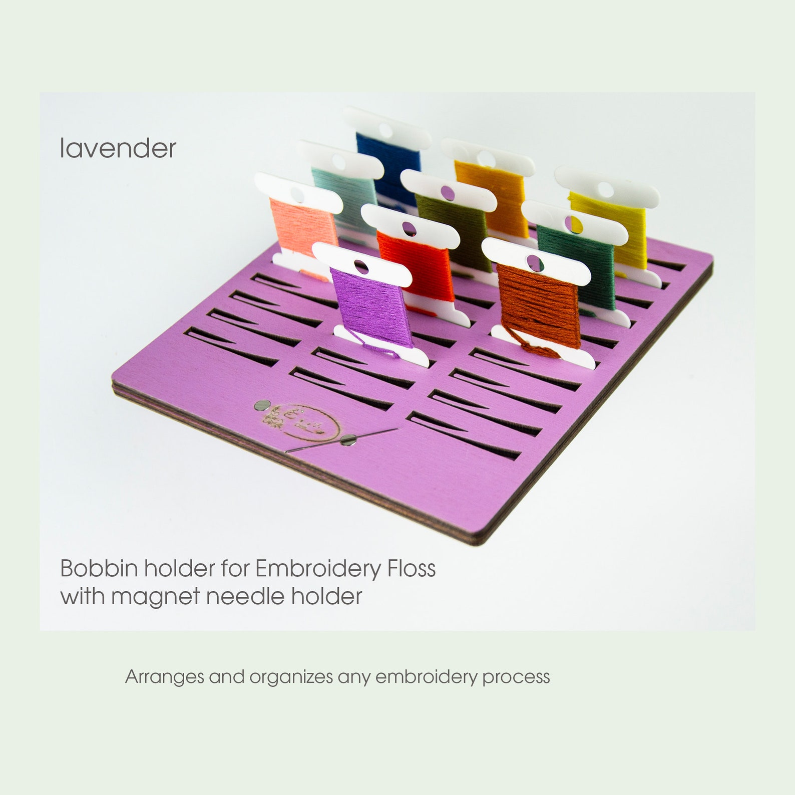 Bobbin Holder for Embroidery Floss With Magnetic Needle Keeper, 30 ...