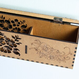 Custom Wooden Needle Organizer Box | 200 Slot Needle Holder for ...