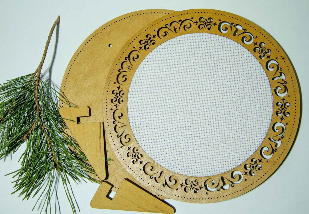 Embroidery Hoop Stand, Round Stiching Frame, Needlework Hoop Frame ...