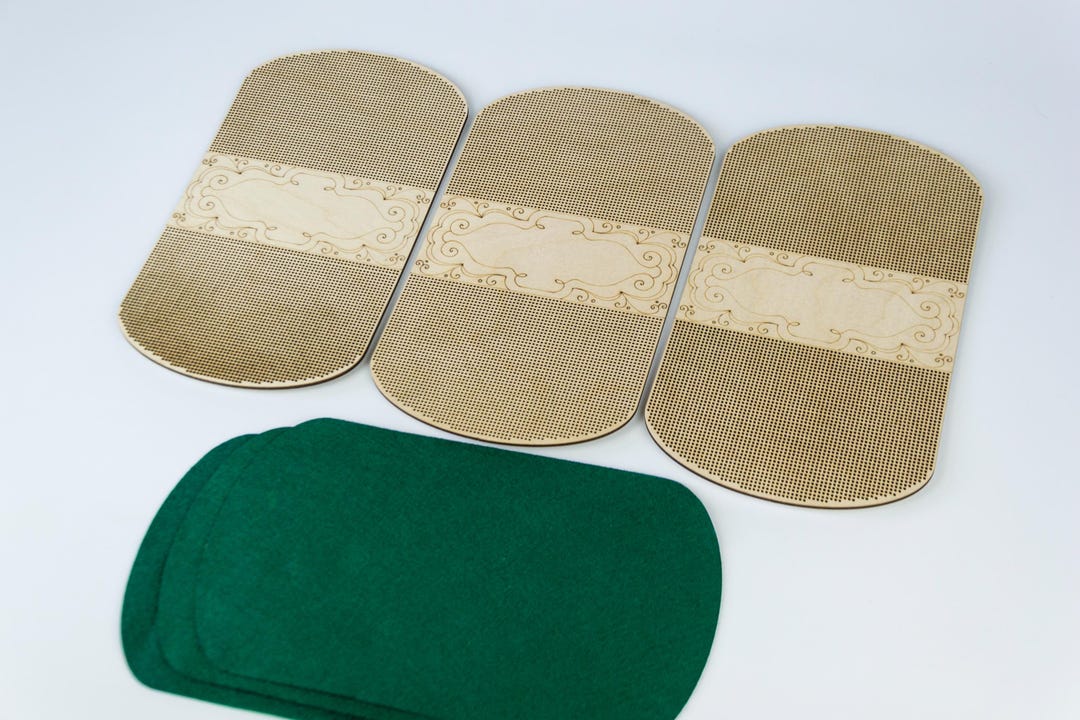 Set of 3 Rectangular Stitching Blanks, Durable Plywood Cross Stitch ...