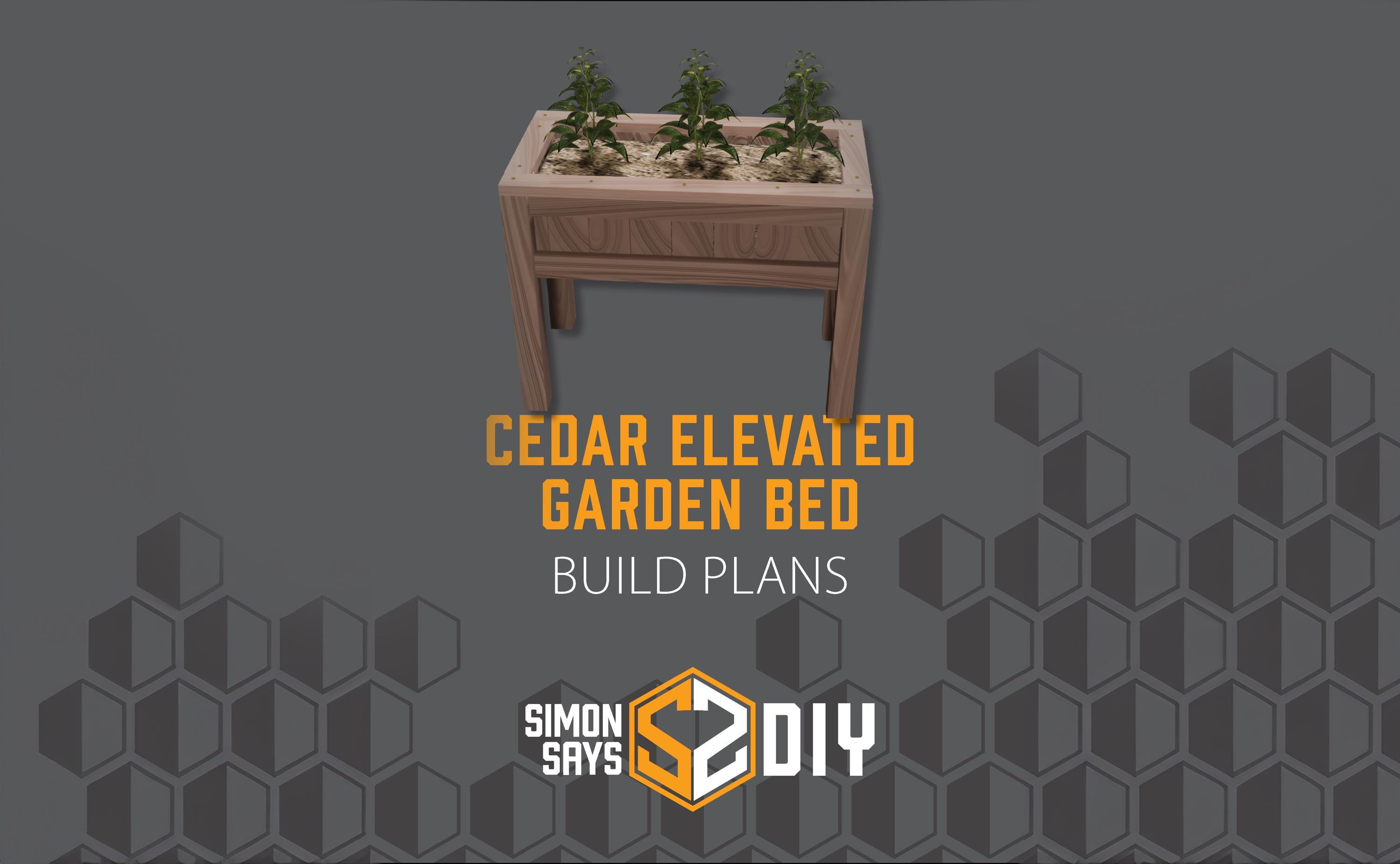 Cedar Elevated Garden Bed Build Plans - Etsy