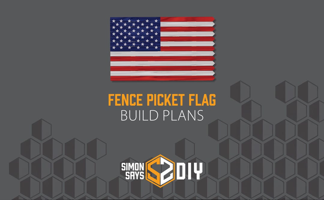 Picket Fence American Flag Build Plan - Etsy