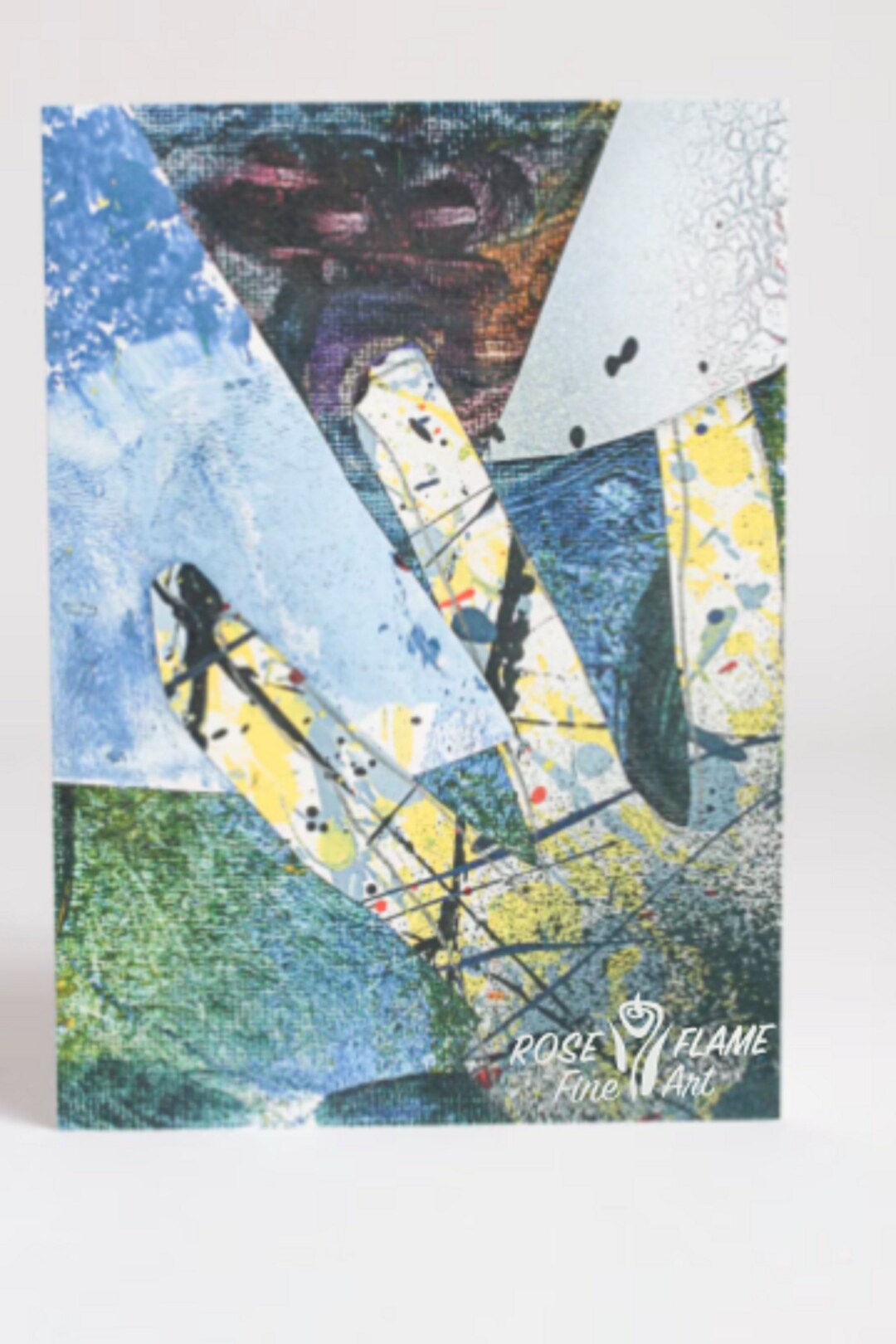 Portrait Hand of Integration I Premium 5x7 Blank Folded Card I Giclee ...