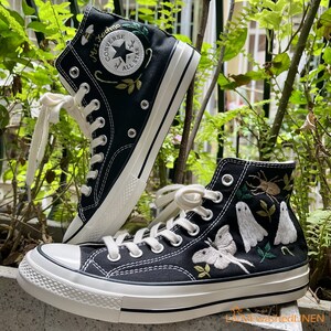 Custom Converse Chuck Taylor Embroidered/ Ghost Embroidered Converse ...