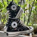 Custom Sneakers Embroidered/ Ghost Embroidered Converse/ Halloween ...